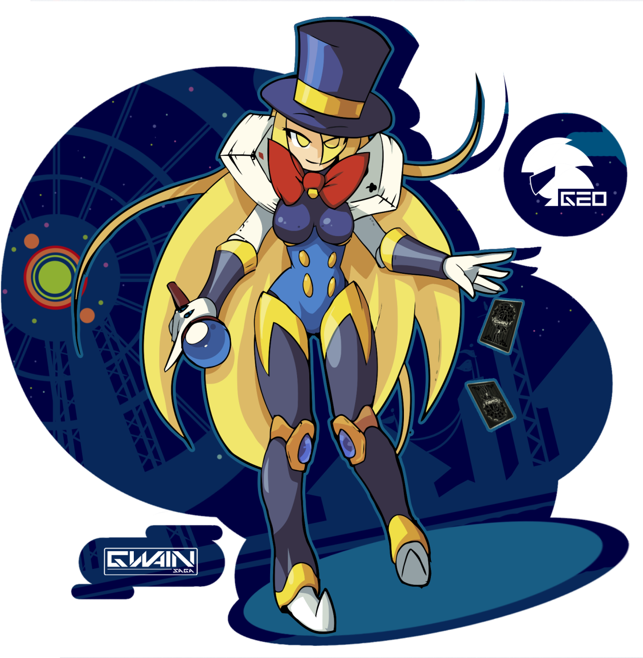 [gwain] Magic-man - Mega Man Magic Man - (1280x1292) Png Clipart Download